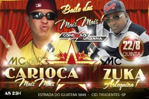 conexao urbana mc carioca e mc zuka camarote pista em São Paulo - Sympla