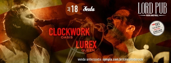 SEXTA LORD | CLOCKWORK OASIS + LUREX (QUEEN) | GANHE UMA BUD em Belo ...