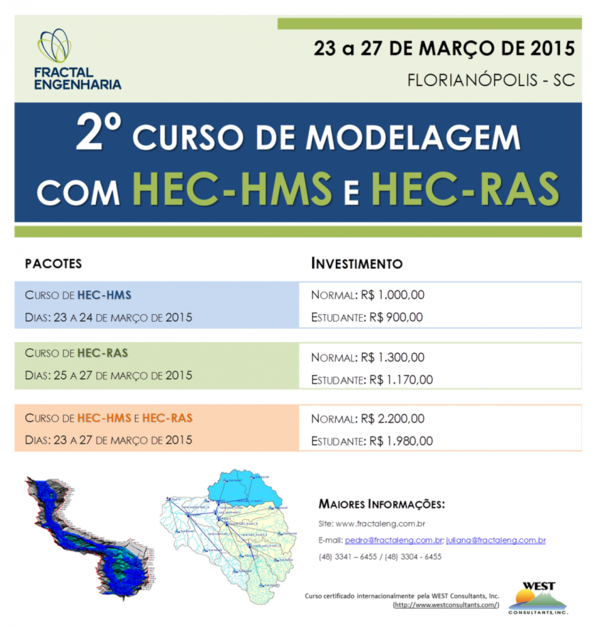 2º CURSO DE MODELAGEM COM HEC-HMS E HEC-RAS em Florianópolis - Sympla