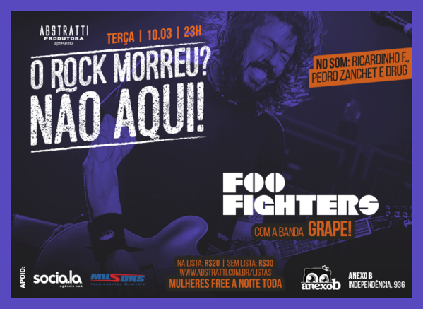 ROCK MORREU? NÃO AQUI! Edição especial: Foo Fighters com a banda GRAPE ...