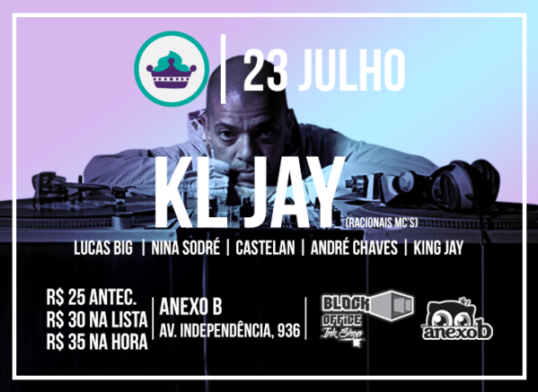 CRÈME DE LA CRÈME RECEBE KL JAY (RACIONAIS MC'S) em Porto Alegre - Sympla
