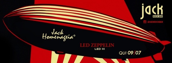 QUINTA JACK | JACK HOMENAGEIA LED ZEPPELIN! LED III em Belo Horizonte ...