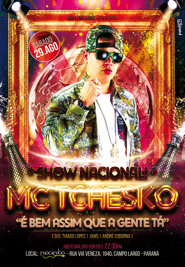 Show Nacional MC TCHESKO em Campo Largo - Sympla