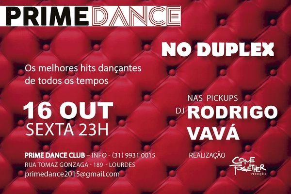 PRIME DANCE NO DUPLEX em Belo Horizonte - Sympla