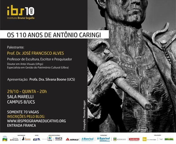 IBS - Palestra: Os 110 anos de Antônio Caringi em Caxias do Sul - Sympla