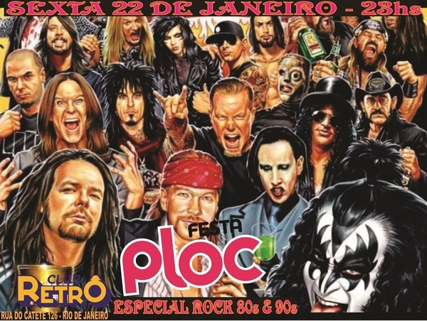 FESTA PLOC ROCK 80 & 90 ESPECIAL GUNS´N´ROSES & DAVID BOWIE em Rio de ...