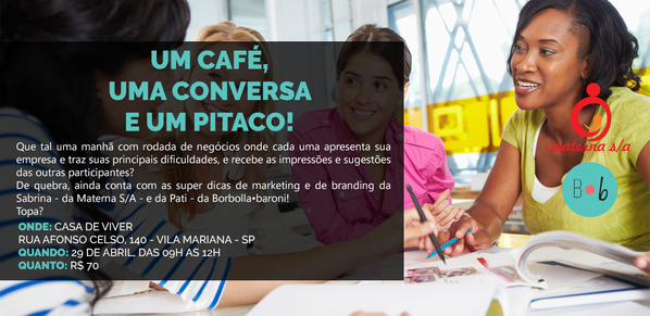Um café, uma conversa e um pitaco! em São Paulo - Sympla