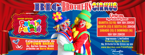 Patati Patatá 15/10 16h em Rio de Janeiro - Sympla