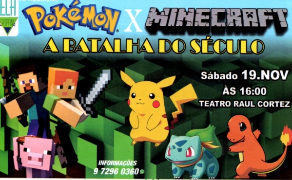POKÉMON X MINECRAFT - A BATALHA DO SÉCULO em Duque de Caxias - Sympla