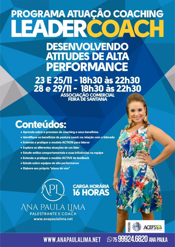 Leader Coach Programa Atuação Coaching - Desenvolvendo Atitudes de Alta ...