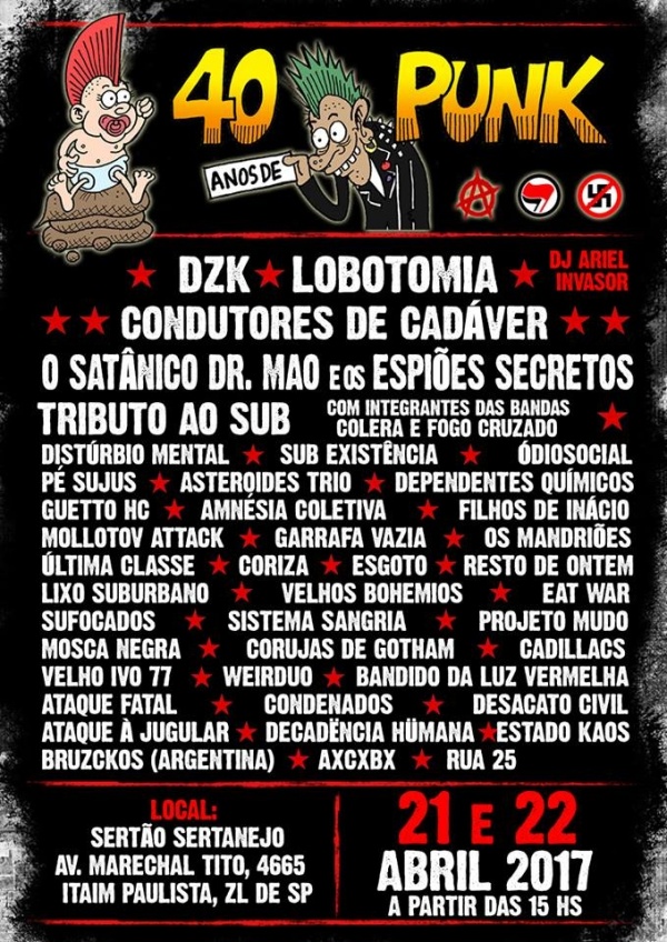 FESTIVAL 40 ANOS DE PUNK - Parte 1 em São Paulo - Sympla