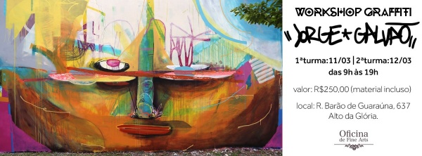 WORKSHOP GRAFFITI - Jorge Galvao em Curitiba - Sympla