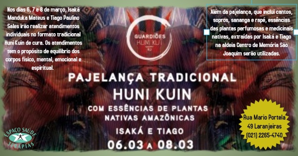 Pajelança Huni Kuin em Rio de Janeiro - Sympla