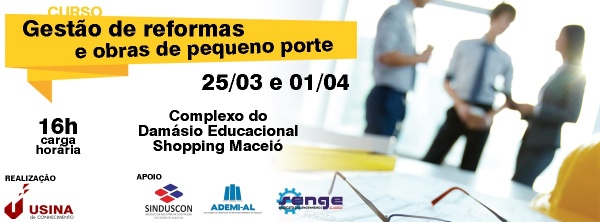 [Gestão de reformas e obras de pequeno porte] em Maceió - Sympla