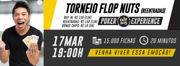 TORNEIO FLOP NUTS (REENTRADAS) em Cuiabá - Sympla