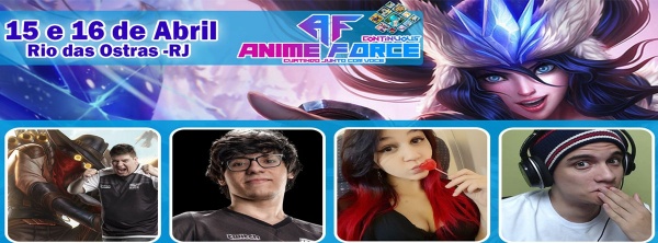 Anime Force Especial Gamer em Rio das ostras - Sympla