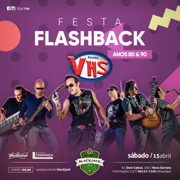 Festa Flashback | Anos 80 e 90 em Nova Serrana - Sympla