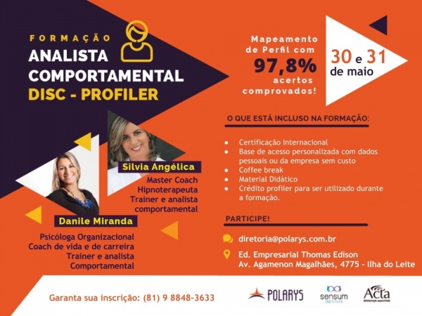 Formação Analista DISC Profiler em Recife - Sympla