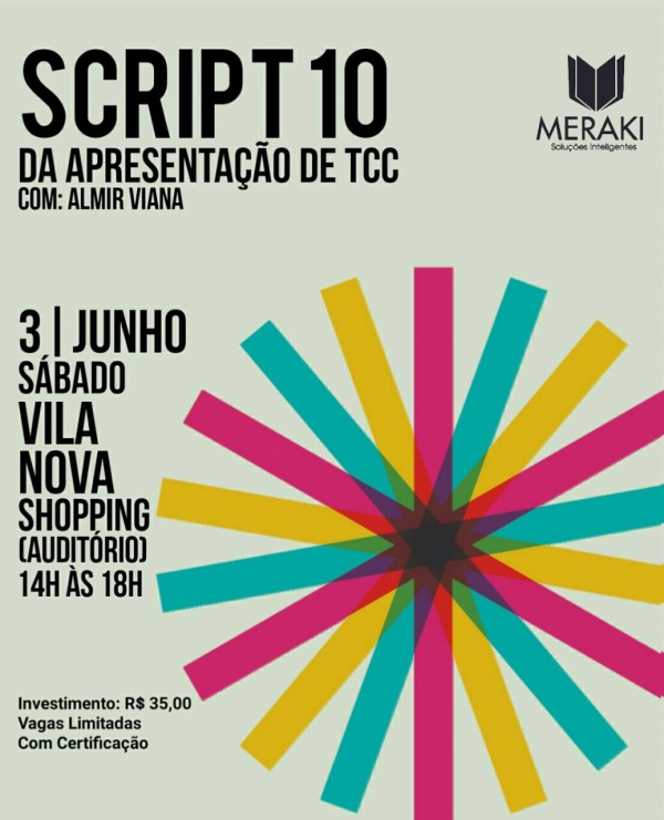 SCRIPT 10 DA APRESENTAÇÃO DE TCC em Macapá - Sympla