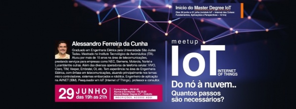 Meetup IoT - IoT? Do nó à nuvem... Quantos passos são necessários? em Joinville - Sympla