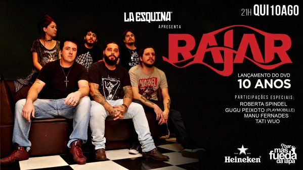 Banda RAJAR DVD 10 Anos + Participações Especiais em Rio de Janeiro ...