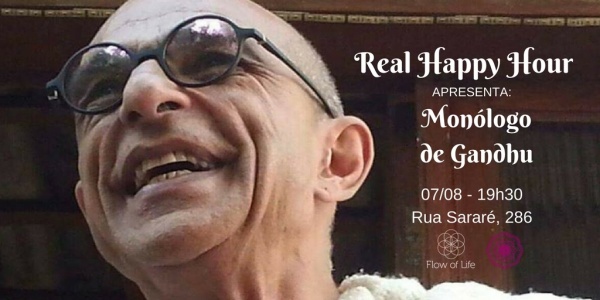 Real Happy Hour: Monólogo de Gandhi em São Paulo - Sympla