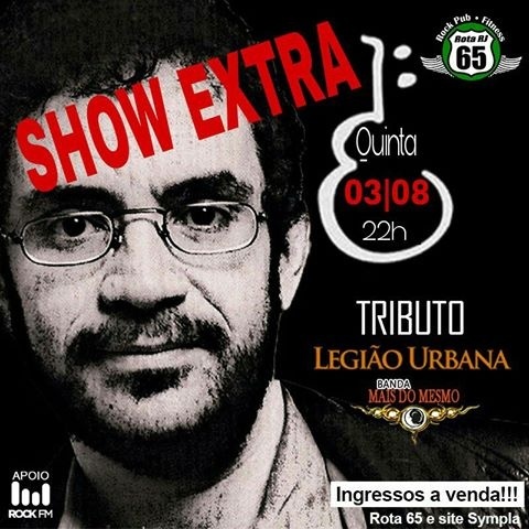 ROTA 65 - SHOW EXTRA LEGIÃO URBANA em Rio de Janeiro - Sympla
