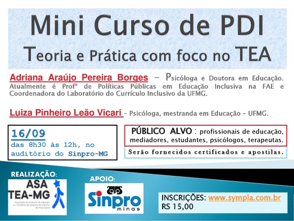 Mini Curso de PDI em BELO HORIZONTE - Sympla