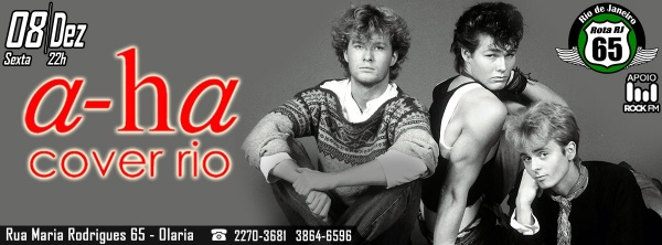 ROTA 65 -TRIBUTO A-HA em Rio de Janeiro - Sympla