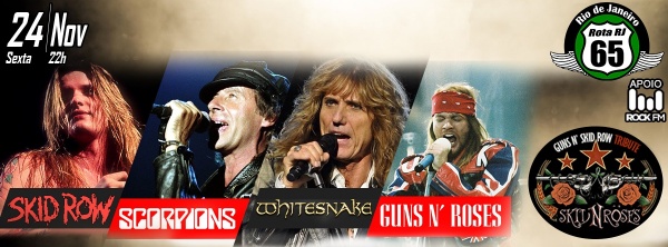 ROTA 65 - Especial SKID ROW + SCORPIONS + WHITESNAKE + GUNS N" ROSES em ...