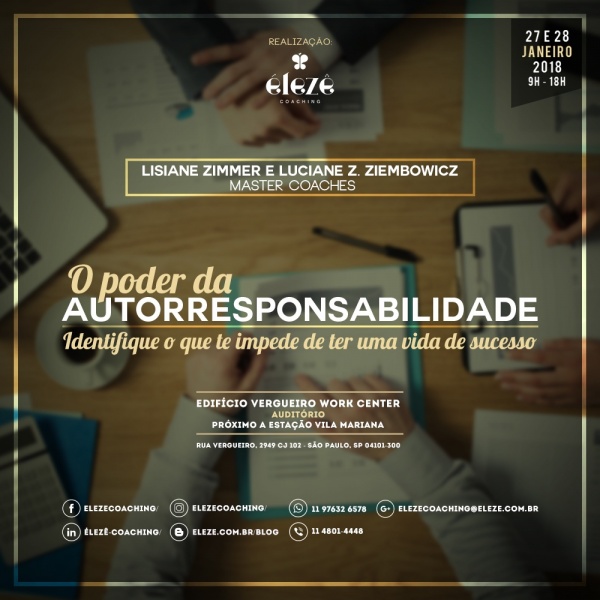 O Poder da Autorresponsabilidade - Coaching em São Paulo - Sympla