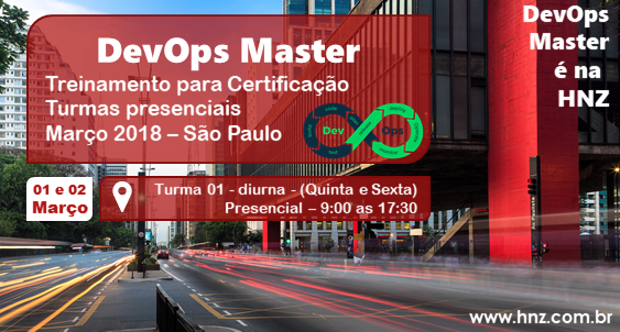 Curso DevOps Master Presencial São Paulo T01-MAR2018 em são paulo - Sympla