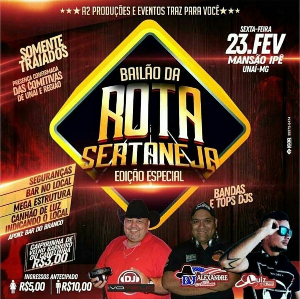 Rota Sertaneja em Unaí - Sympla