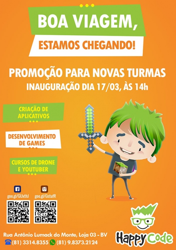 Inauguração Happy Code - Boa Viagem em Recife - Sympla