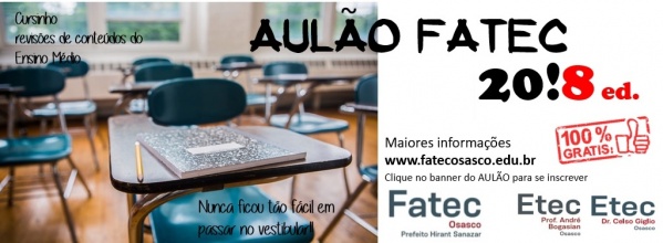 Aulão Fatec de Osasco em Osasco - Sympla