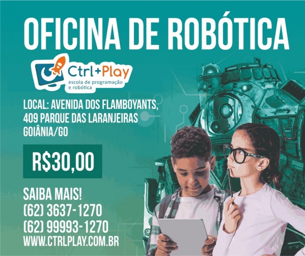 Oficina de Robótica - Ctrl+Play Goiânia em Goiânia - Sympla