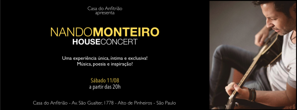 Nando Monteiro - House Concert em São Paulo - Sympla