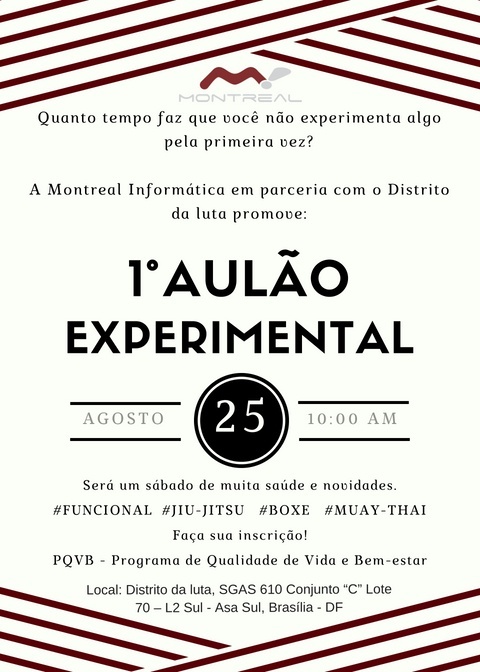 1° Aulão Experimental Montreal Informática em Brasília - Sympla
