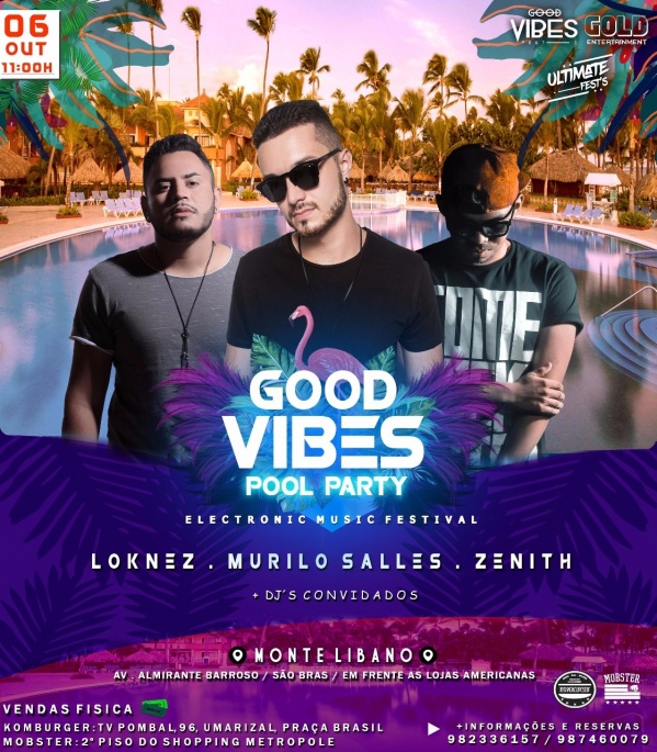 GOOD VIBES - POOL PARTY em Belém - Sympla