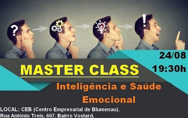 Master Class Inteligência e Saúde Emocional em Blumenau - Sympla