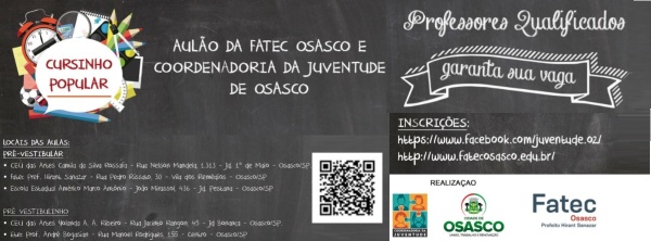 Aulão da Fatec de Osasco - 9.ª Edição em Osasco - 2023 - Sympla