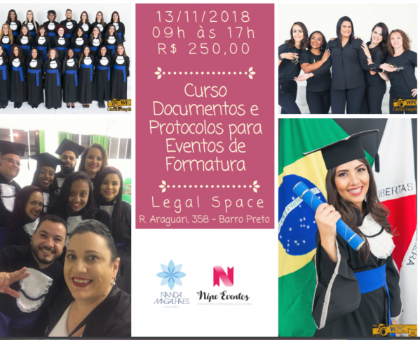 Curso de Documentos e Protocolo para Eventos de Formatura em Belo Horizonte - Sympla