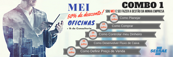 COMBO 1 - Sou MEI e sei fazer gestão da minha Empresa em Manaus - Sympla