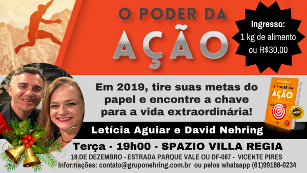 Palestra O poder da ação: Metas para um 2019 extraordinário! Com David ...
