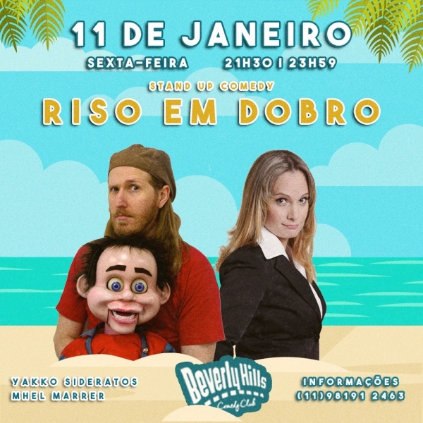 Stand-up Comedy | 21H30 e 23H59 |Yakko Sideratos e Mhel Marrer ...