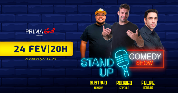 Prima Grill Stand up Comedy Show (Ingresso Promocional) em Duque de ...