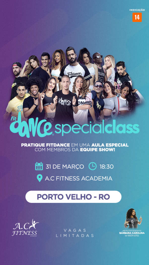 FITDANCE SPECIAL CLASS - AC FITNESS ACADEMIA em Porto Velho - Sympla