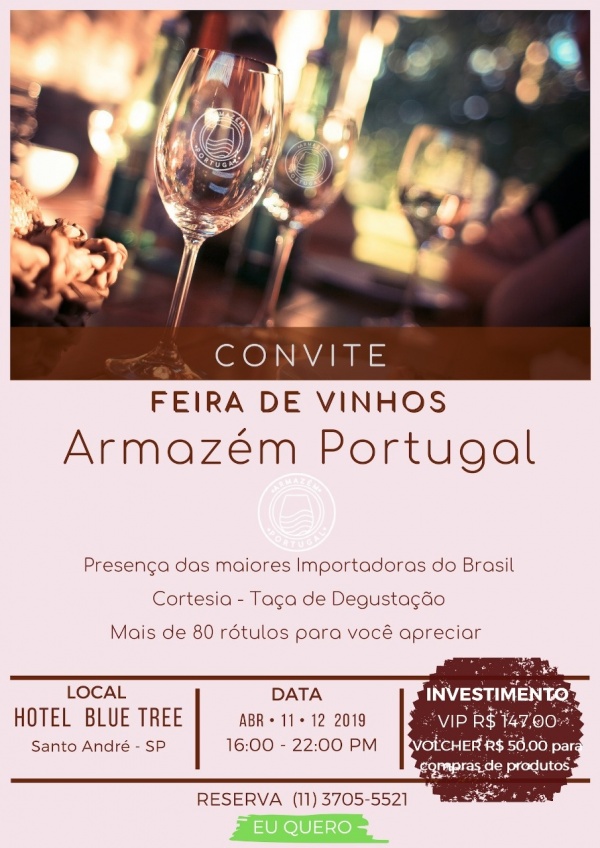 Primeira Feira De Vinhos Do Armazém Portugal 12 De Abril De 2019 Em