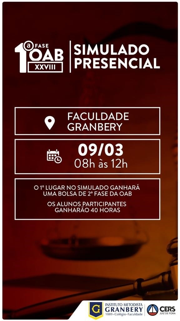 SIMULADO OAB 2019.1 em Juiz de Fora - Sympla