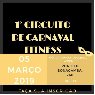 1º Circuito de Carnaval fitness em Ribeirão Preto - Sympla
